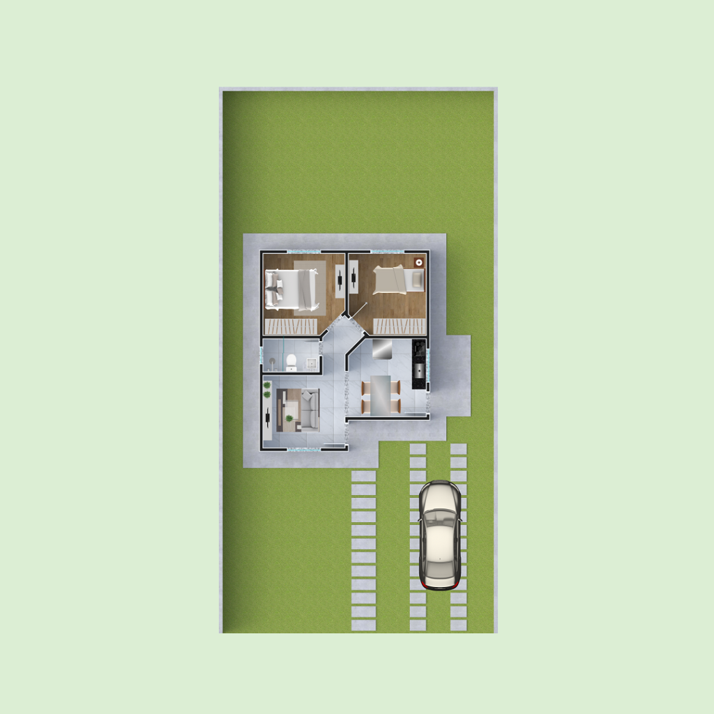 Planta Pronta - Plantas de casas, sobrados, sítio, casa de campo, fachada.